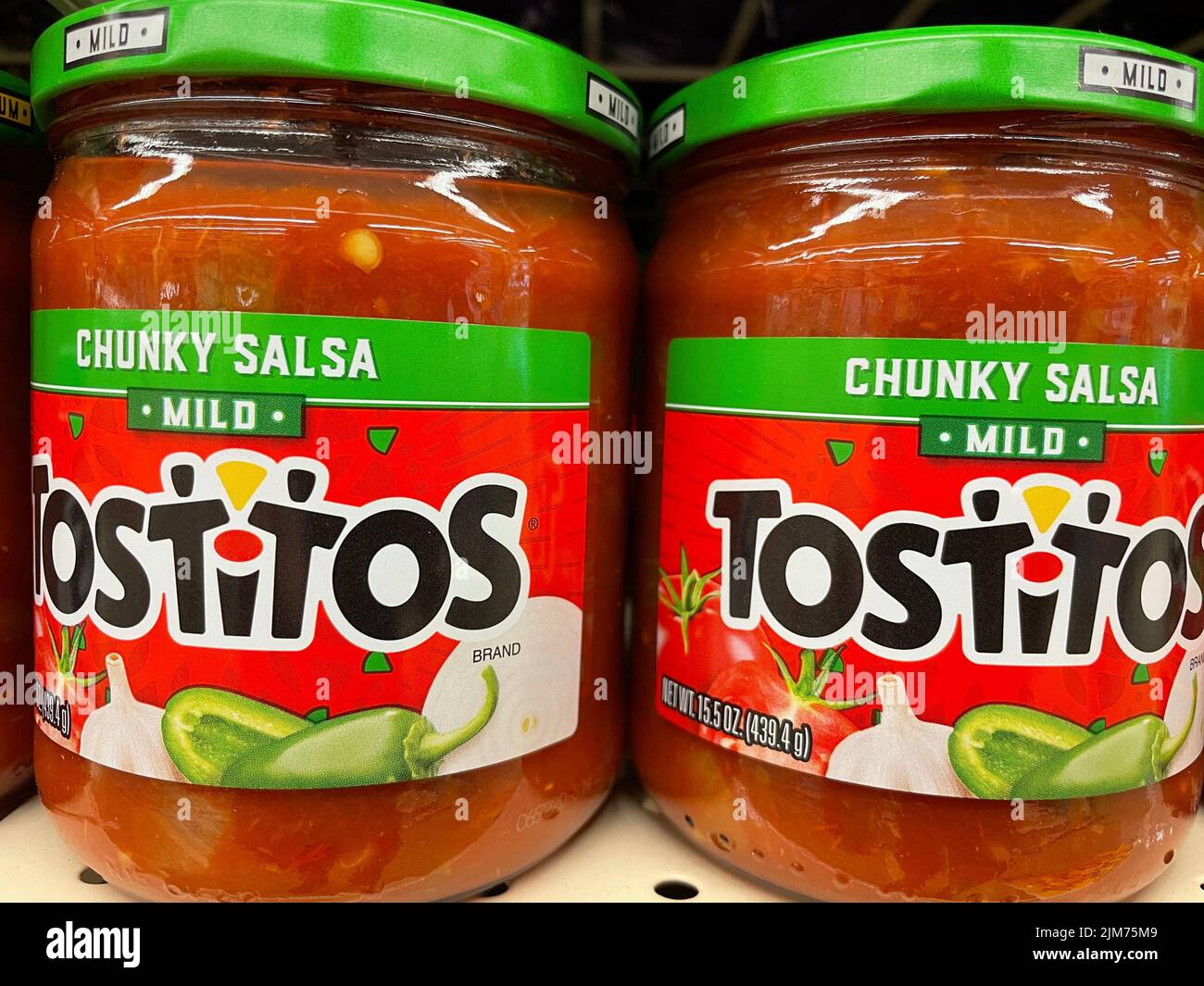 Grovetown, Ga USA - 05 03 22: Retail store Tostitos chunky salsa Stock ...
