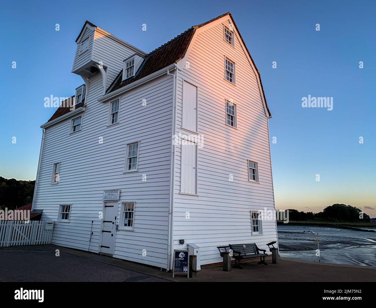 The Tide Mill on the Quayside at Woodbridge in Suffolk, UK Stock Photo ...