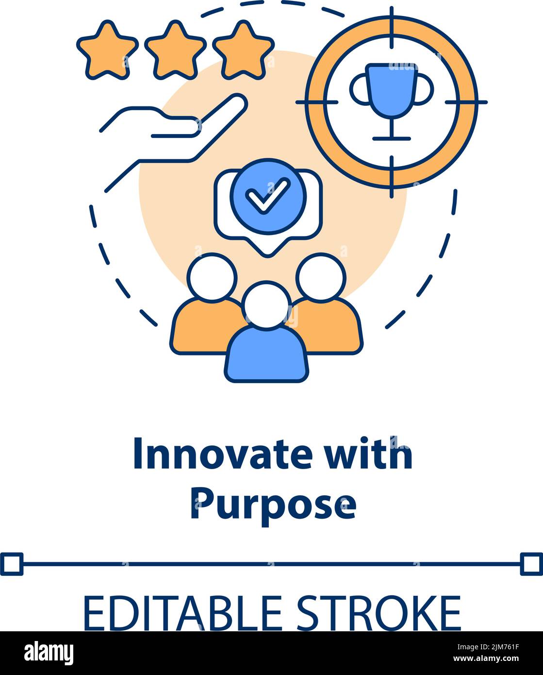 Innovate with purpose concept icon Stock Vector Image & Art - Alamy