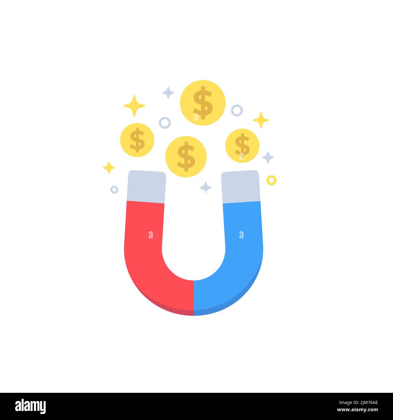 money and magnet vector illustration Stock Vector Image & Art - Alamy