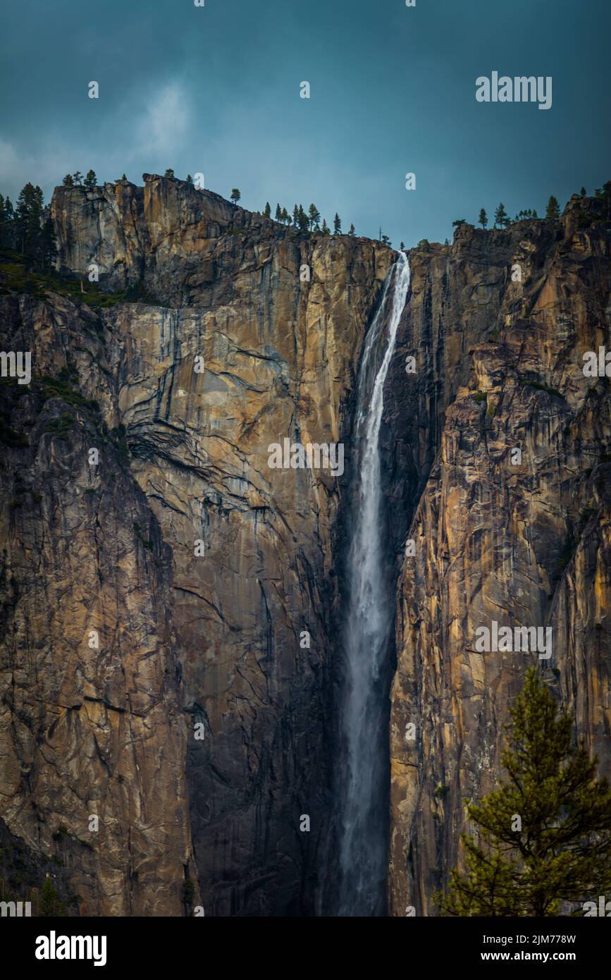 A vertical shot of a beautiful waterfall Stock Photo - Alamy