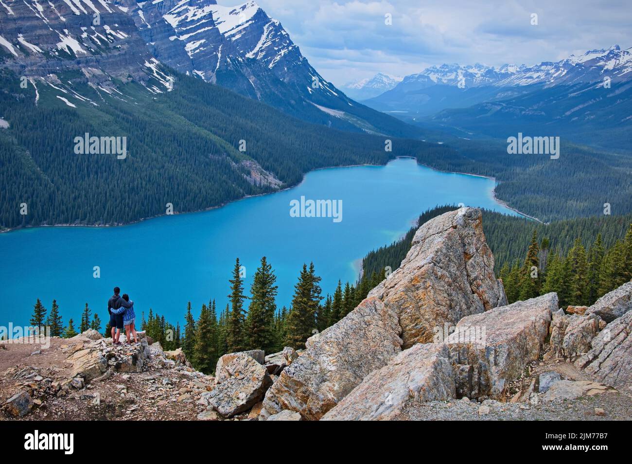 Peyto lake hike hi-res stock photography and images - Alamy