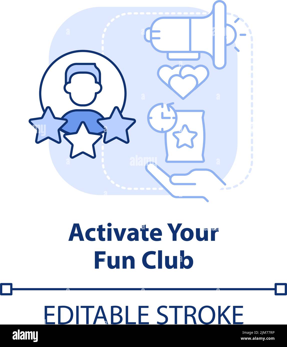 Activate your fun club light blue concept icon Stock Vector Image & Art ... Activate your fun club light blue concept icon Stock Vector Image & Art ...