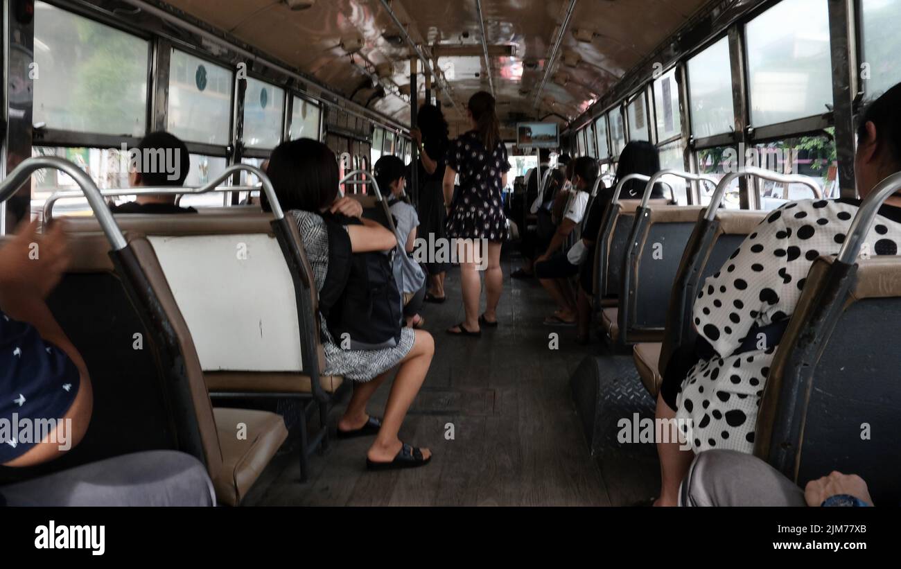 Bus windows hi-res stock photography and images - Alamy