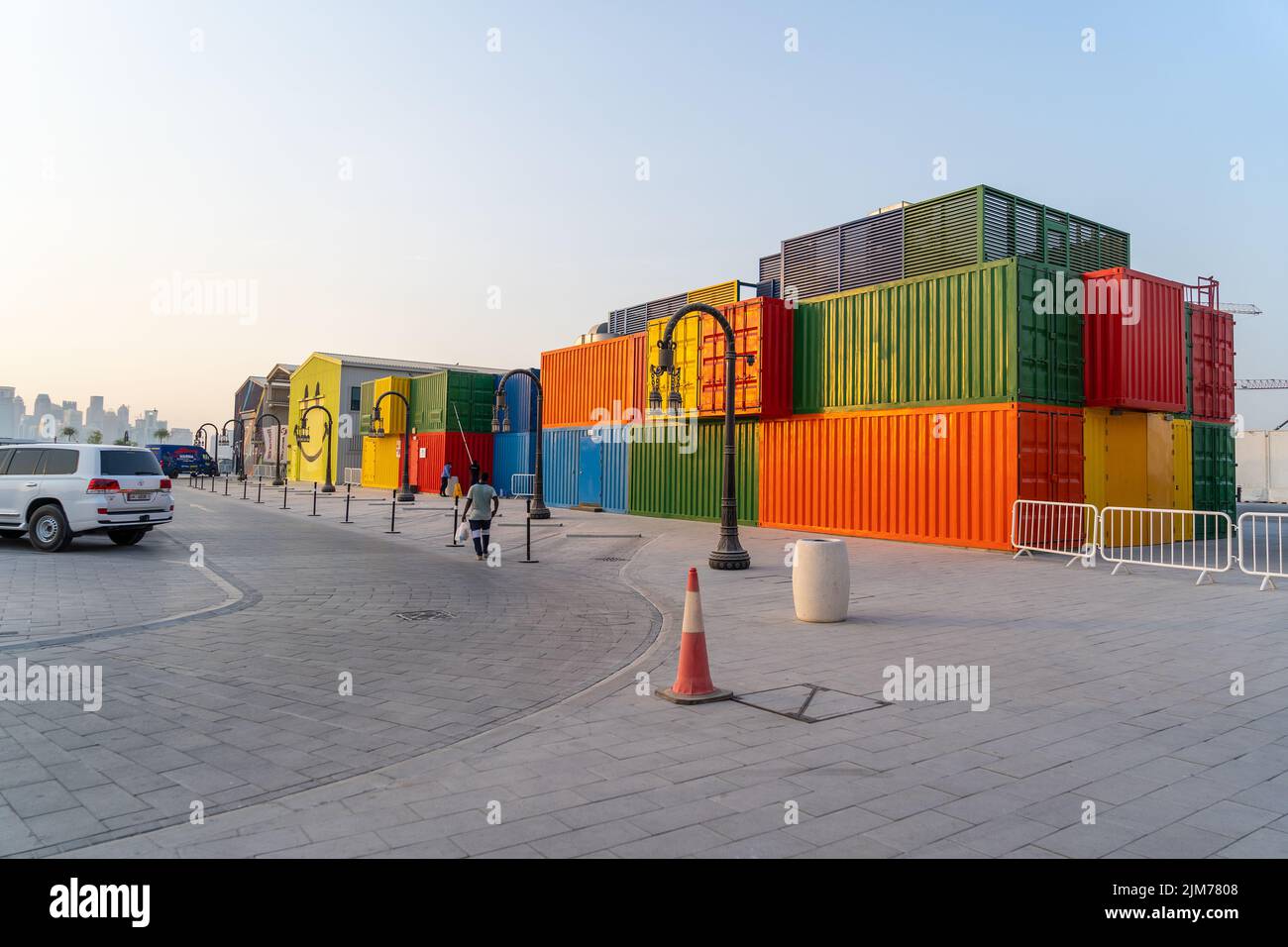 Box Park in Doha, Qatar Stock Photo - Alamy