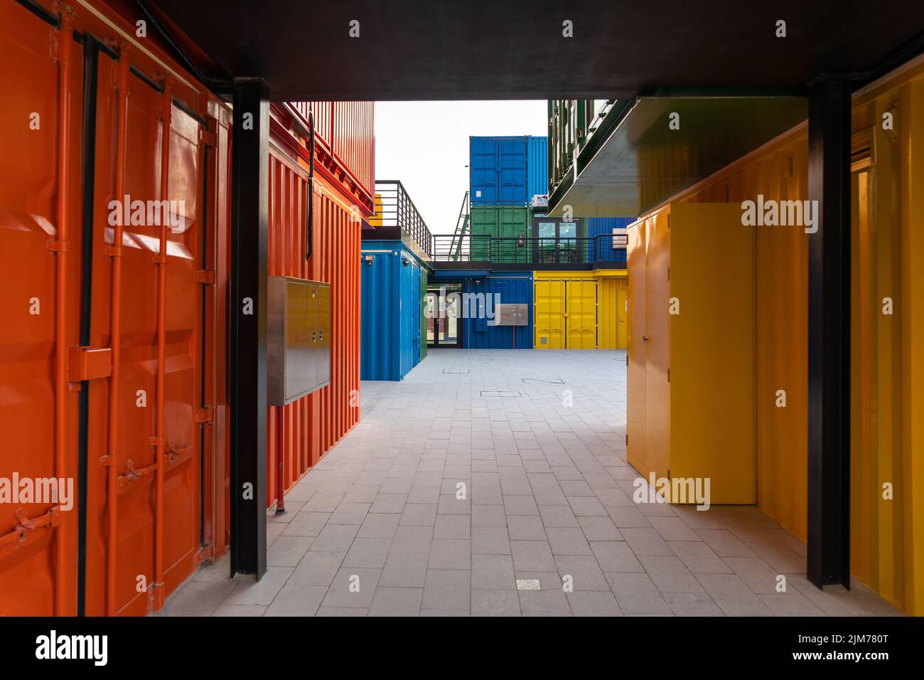 Box Park in Doha, Qatar Stock Photo - Alamy