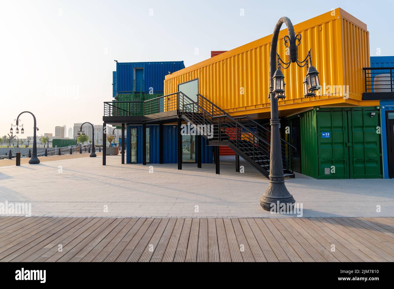 Box Park in Doha, Qatar Stock Photo - Alamy