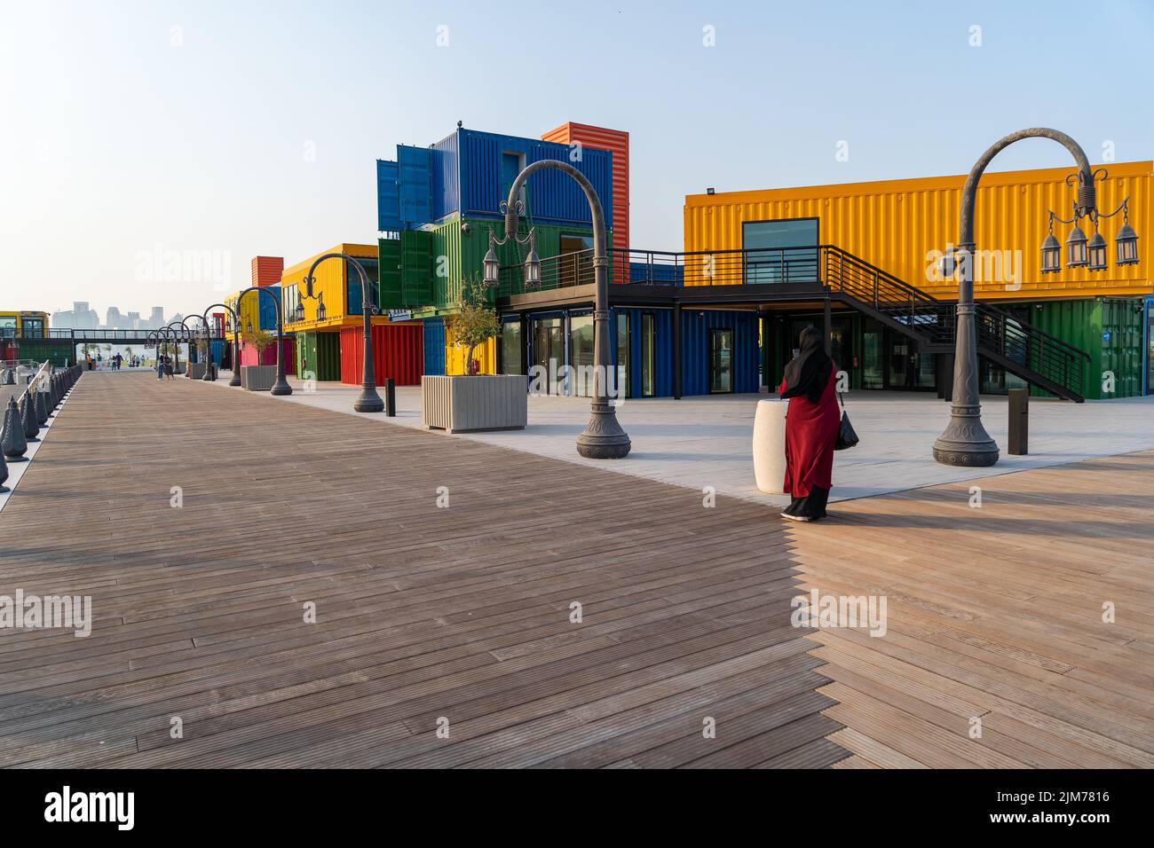Box Park in Doha, Qatar Stock Photo - Alamy