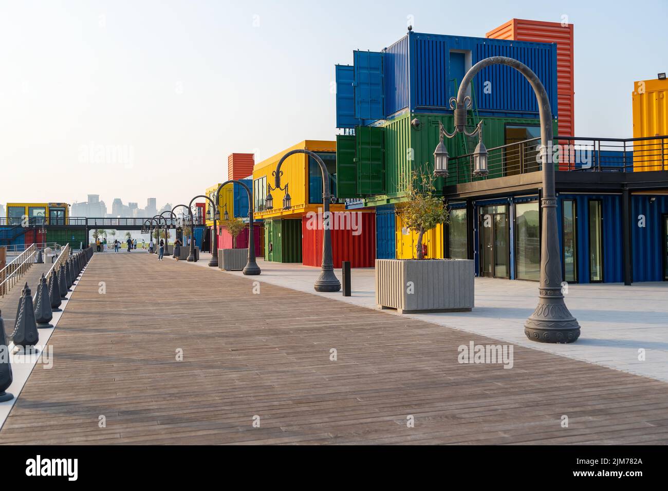 Box Park in Doha, Qatar Stock Photo - Alamy