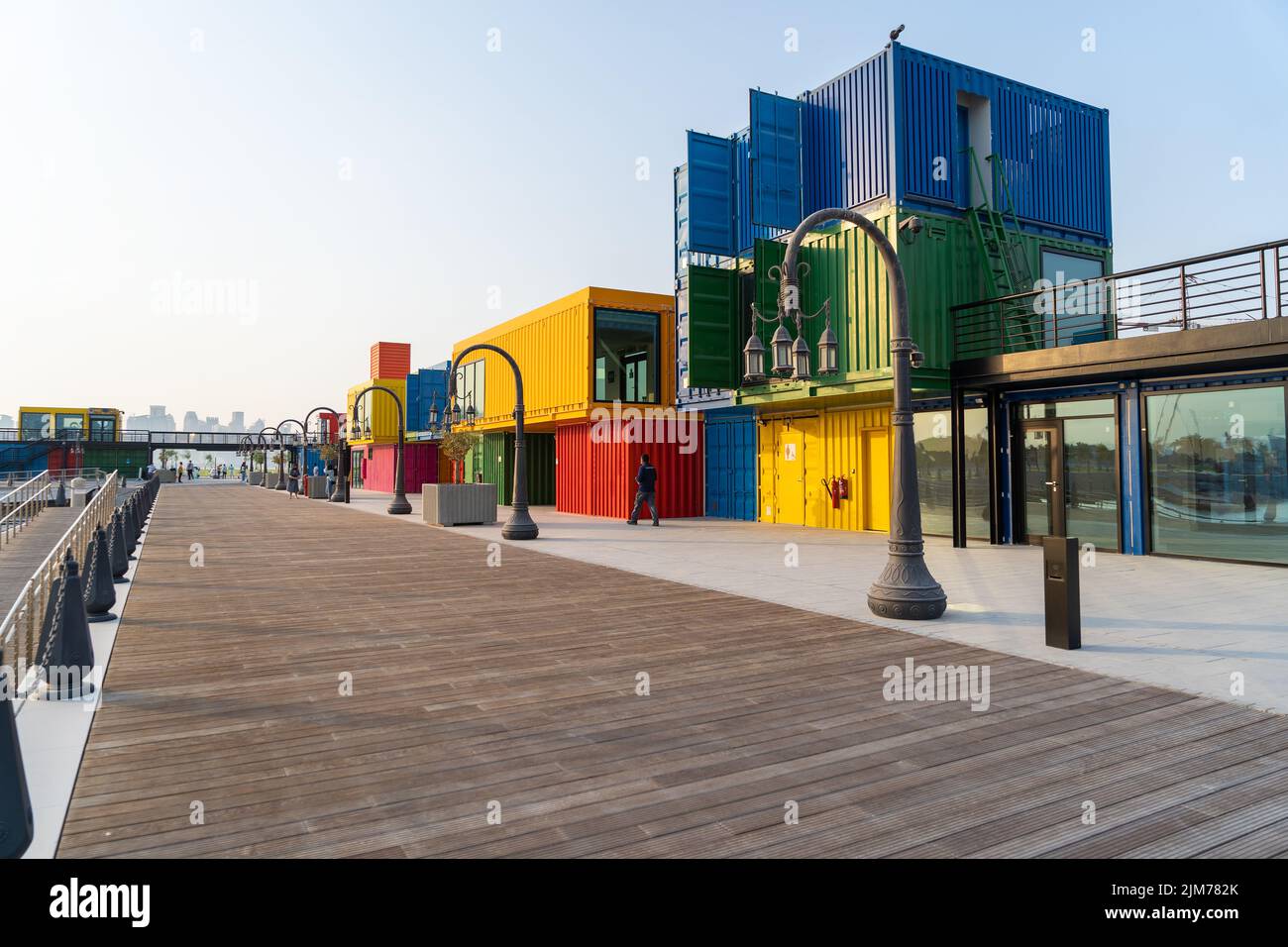 Box Park in Doha, Qatar Stock Photo - Alamy