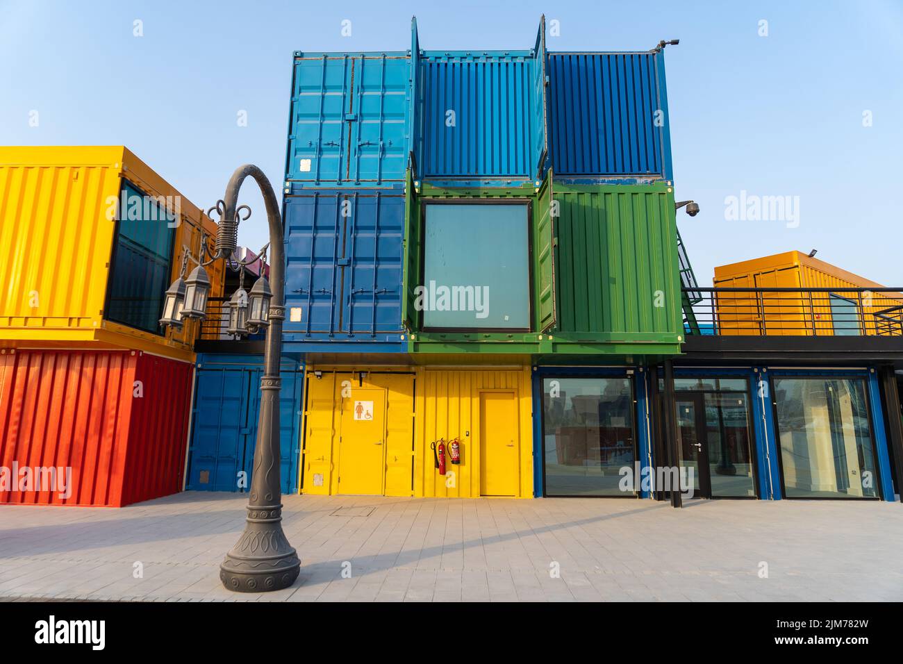 Box Park in Doha, Qatar Stock Photo - Alamy