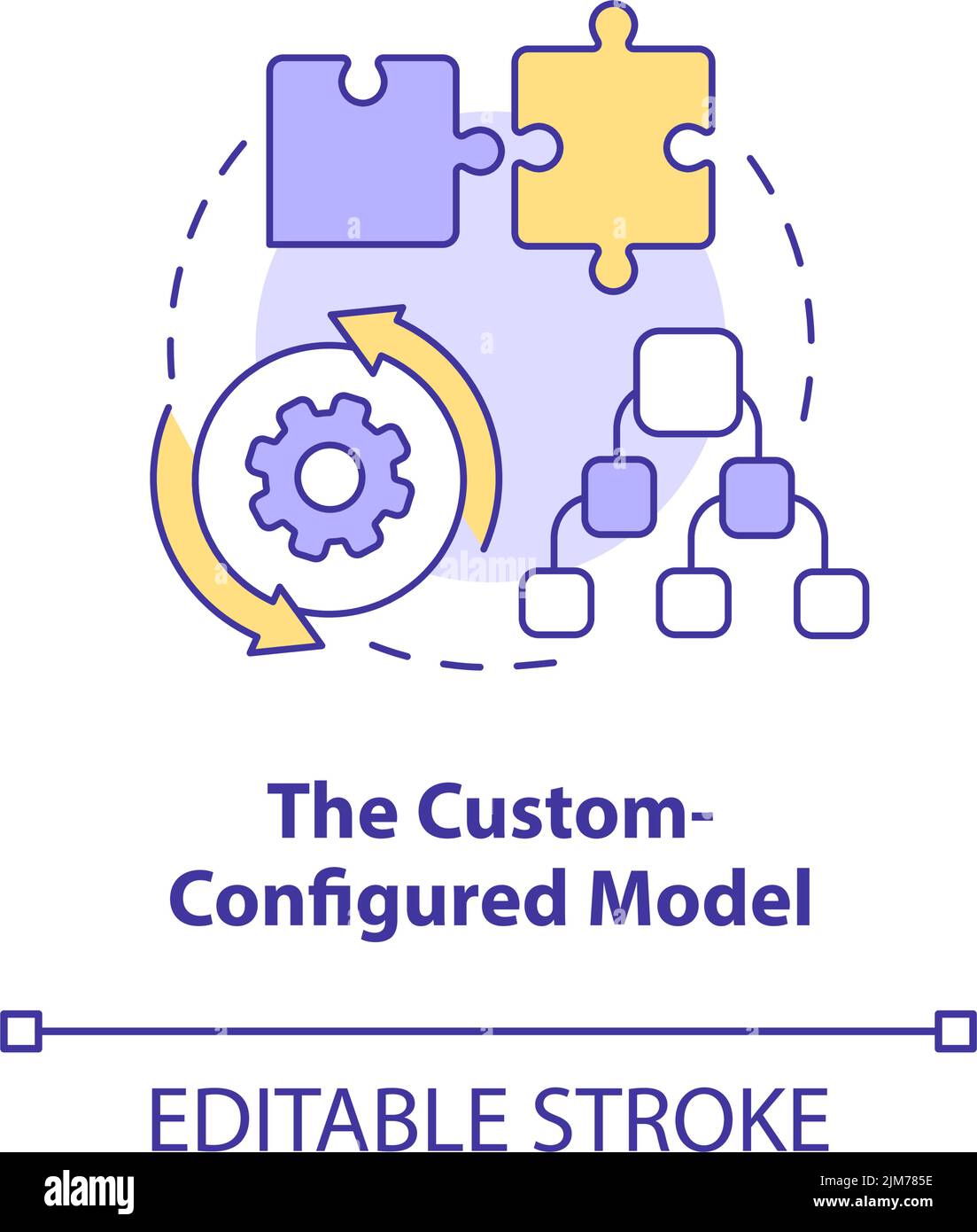 Custom configured model concept icon Stock Vector Image & Art - Alamy