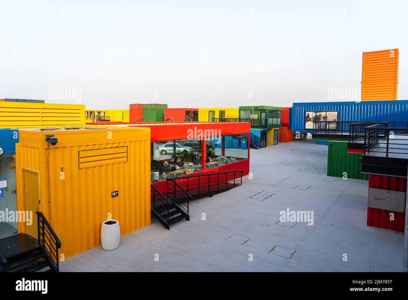 Box Park in Doha, Qatar Stock Photo - Alamy