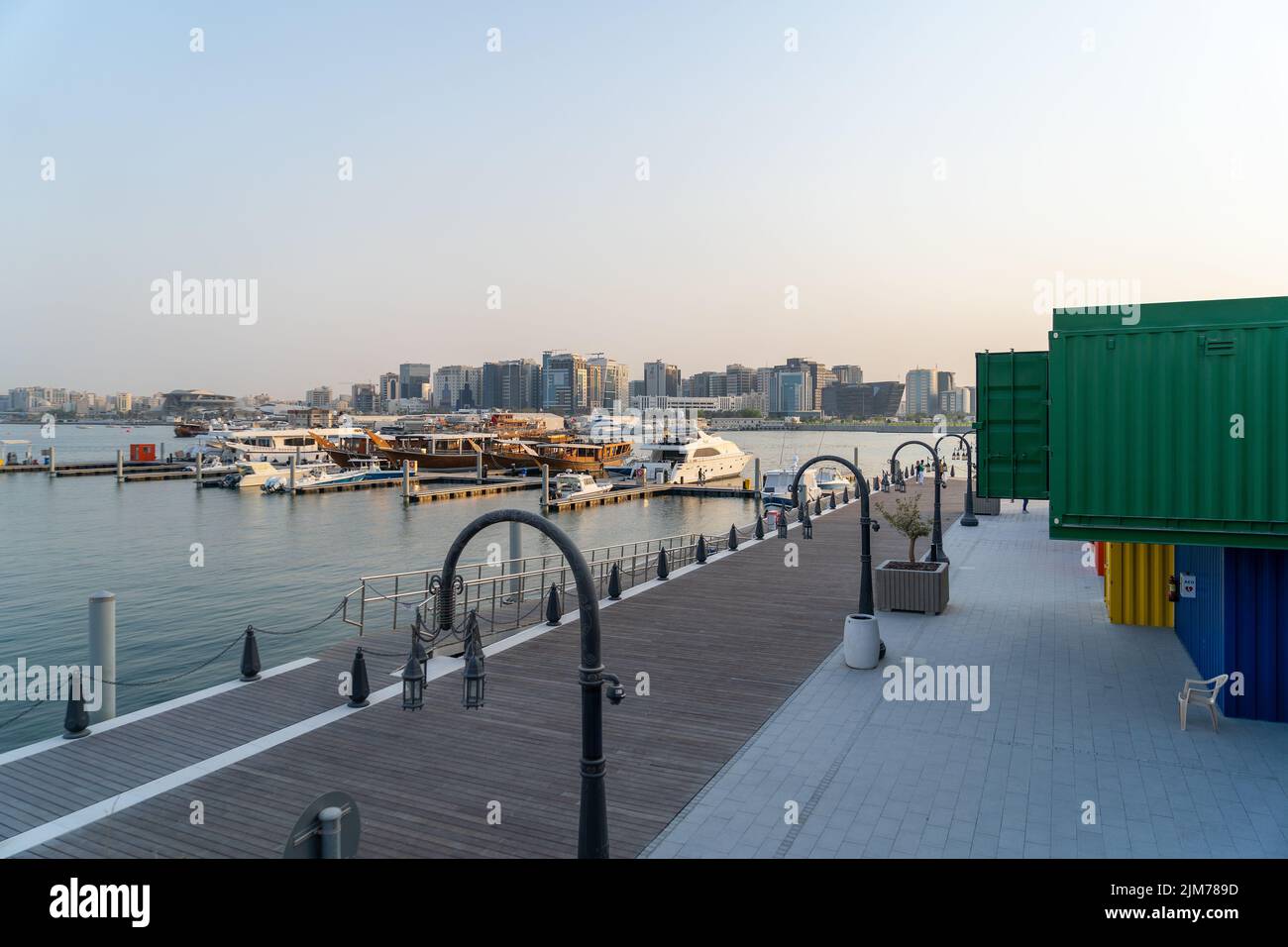 Box Park in Doha, Qatar Stock Photo - Alamy