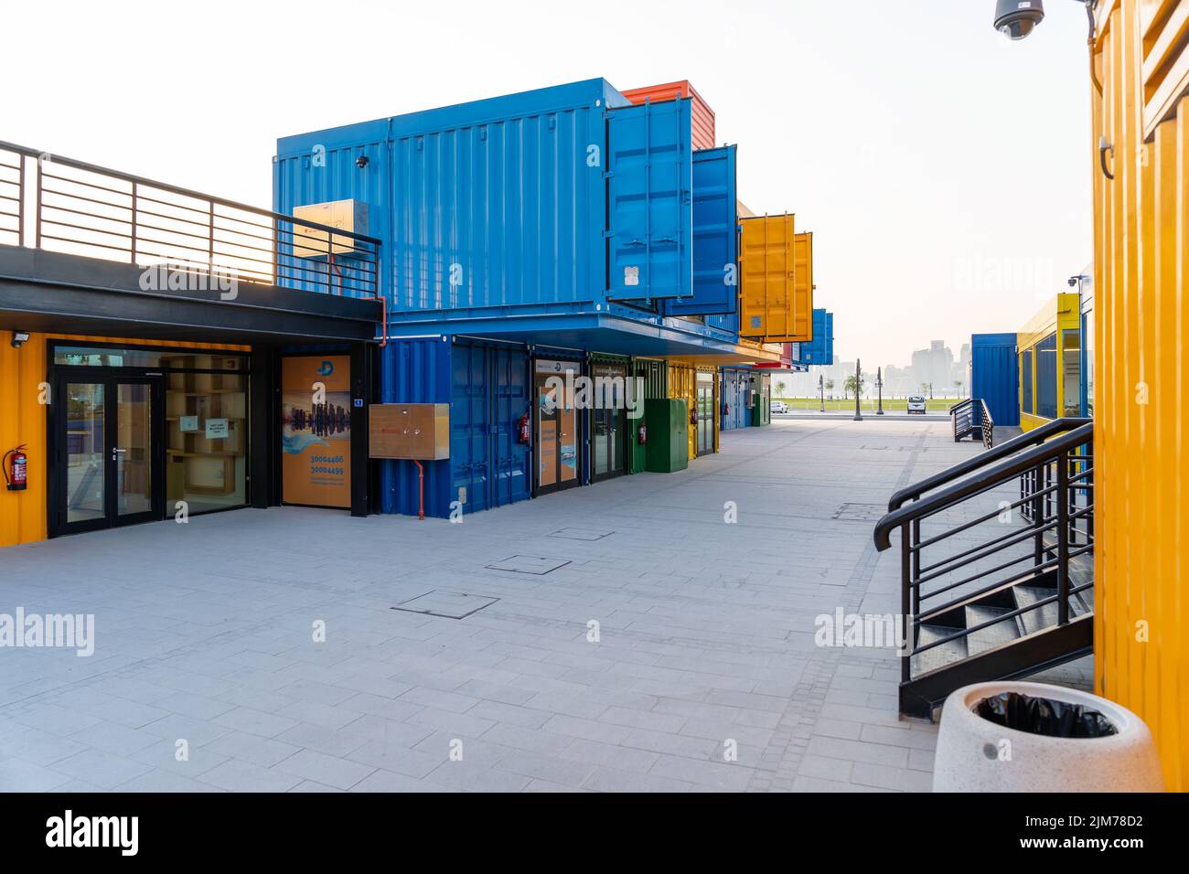 Box Park in Doha, Qatar Stock Photo - Alamy