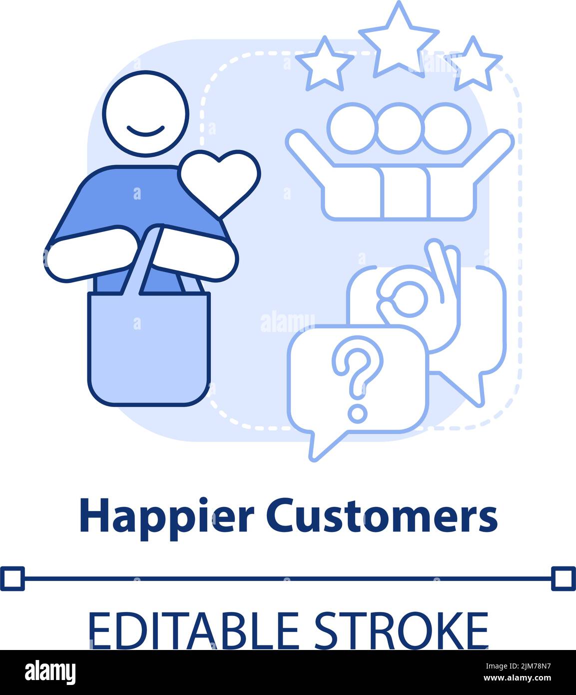 Customers square Stock Vector Images - Alamy