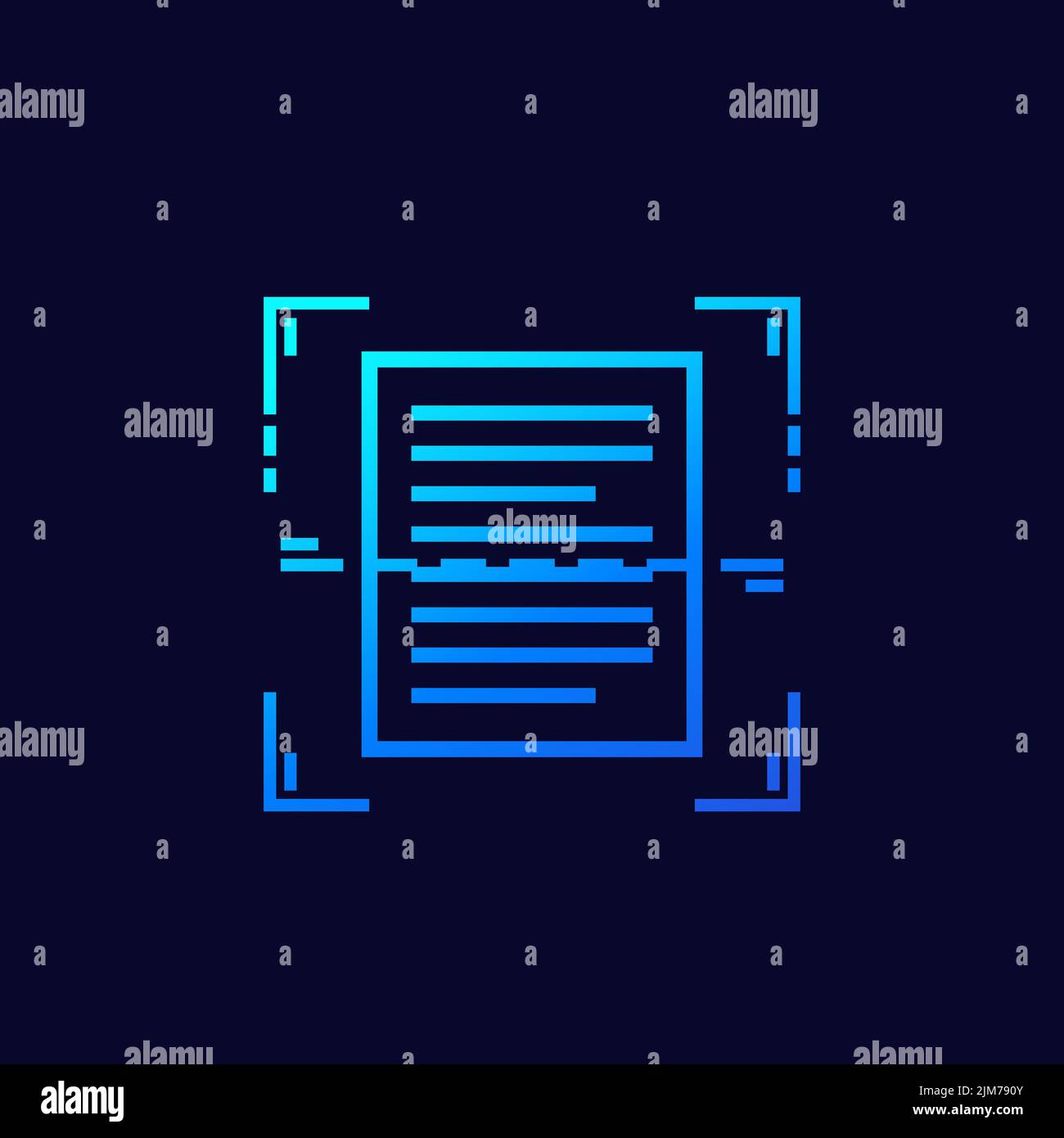 Ocr scan Stock Vector Images - Alamy