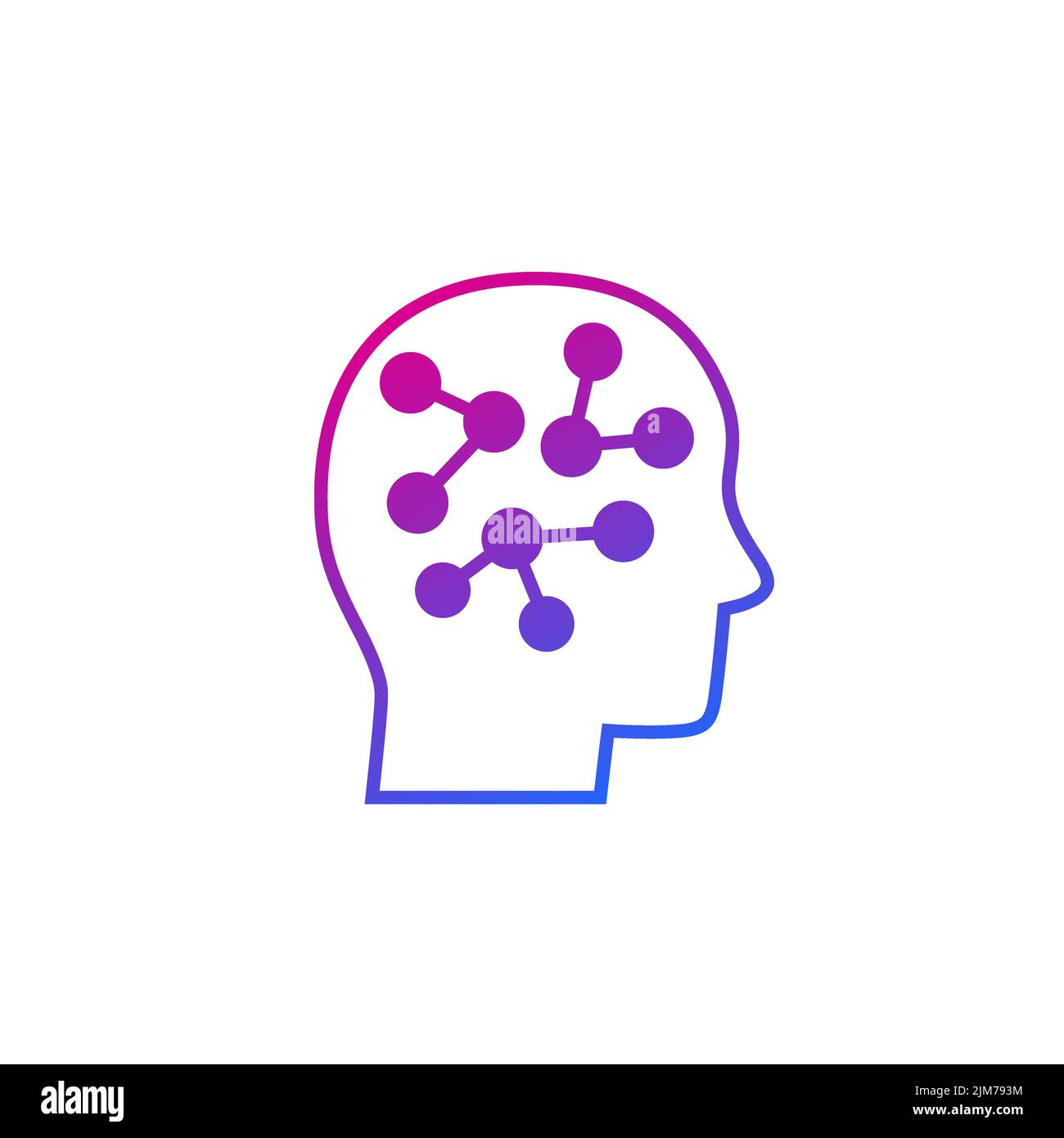 neuron connections in the brain, vector icon Stock Vector Image & Art ...