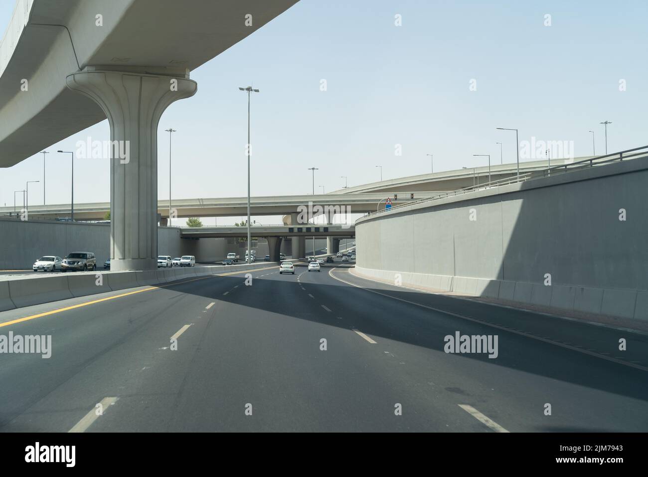 Doha road and express way, Qatar Stock Photo - Alamy