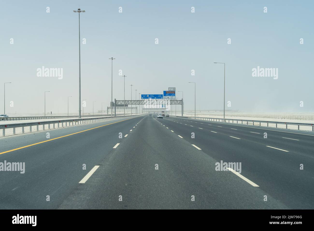 Doha road and express way, Qatar Stock Photo - Alamy