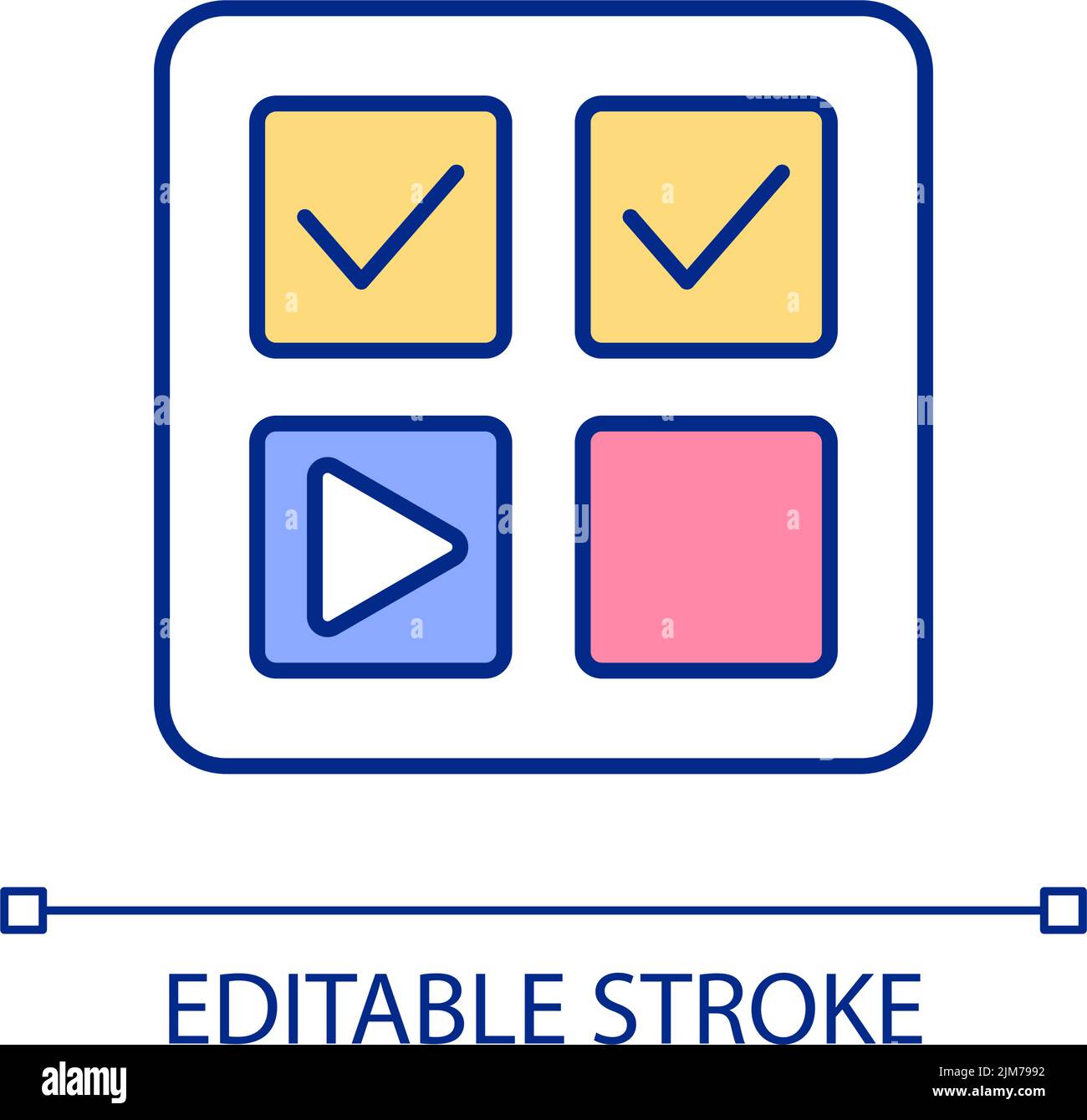 Explainer video format RGB color icon Stock Vector Image & Art - Alamy