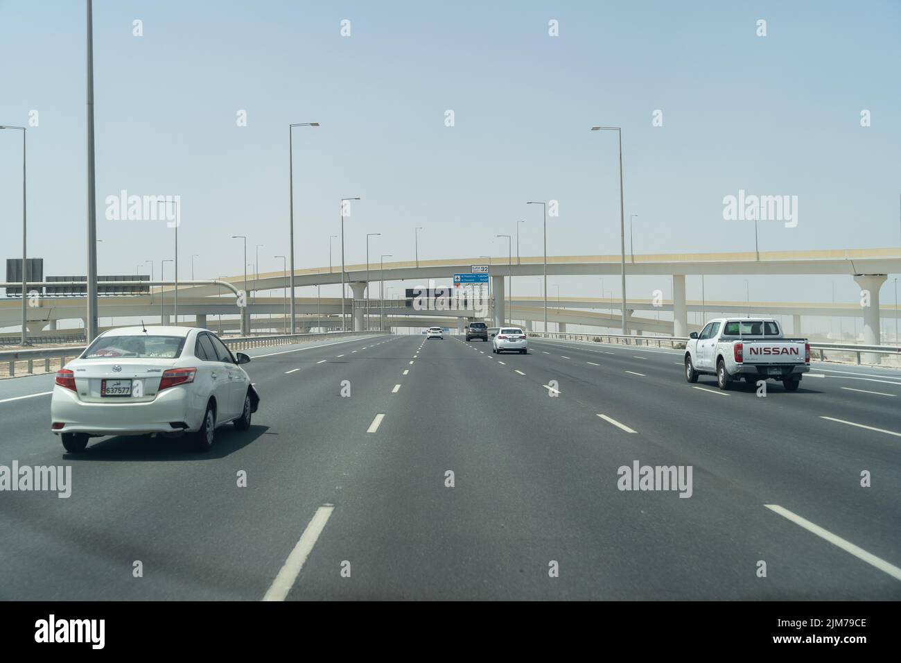 Doha road and express way, Qatar Stock Photo - Alamy