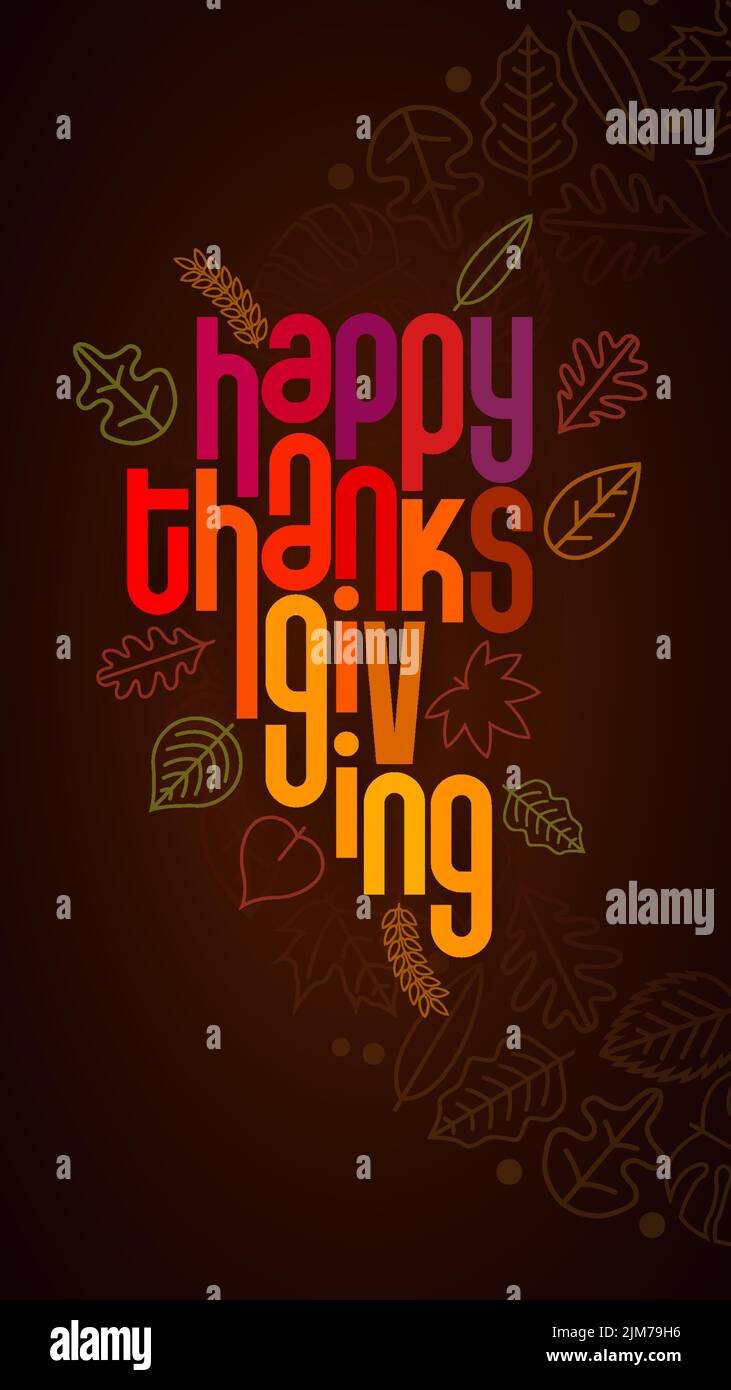 Vector happy thanksgiving typographic design Stock Vector Image & Art ...