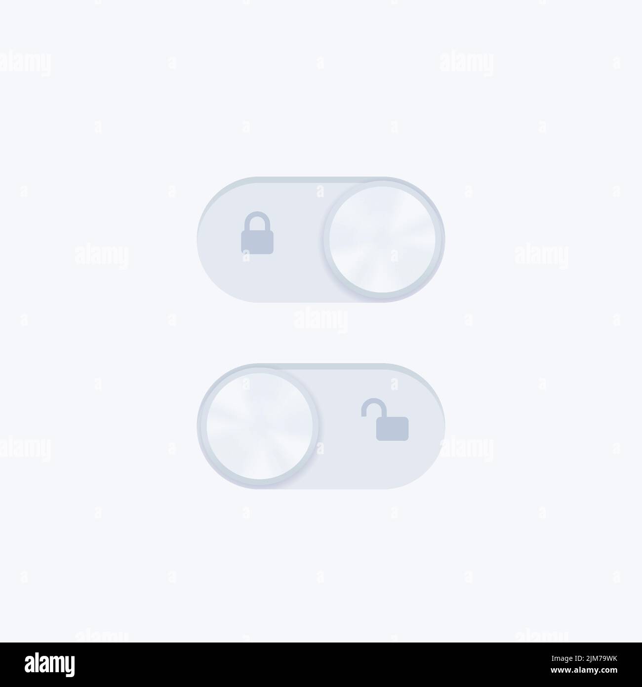 lock switch vector ui elements for web and apps Stock Vector Image ...