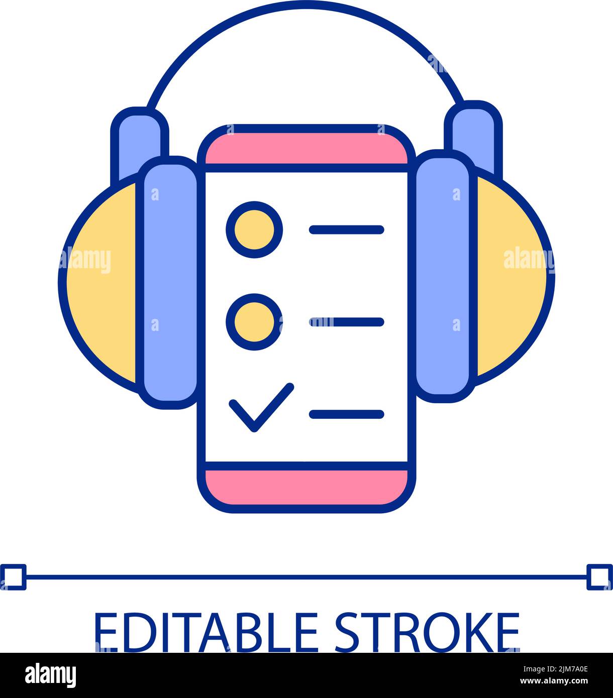 Using audio in education RGB color icon Stock Vector Image & Art - Alamy