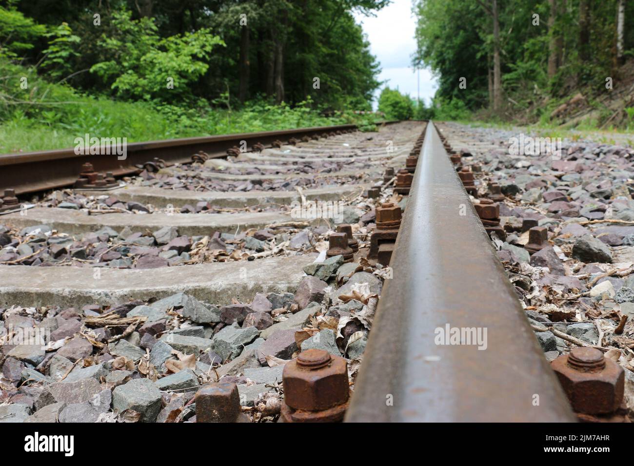 Closeup of railway hi-res stock photography and images - Alamy