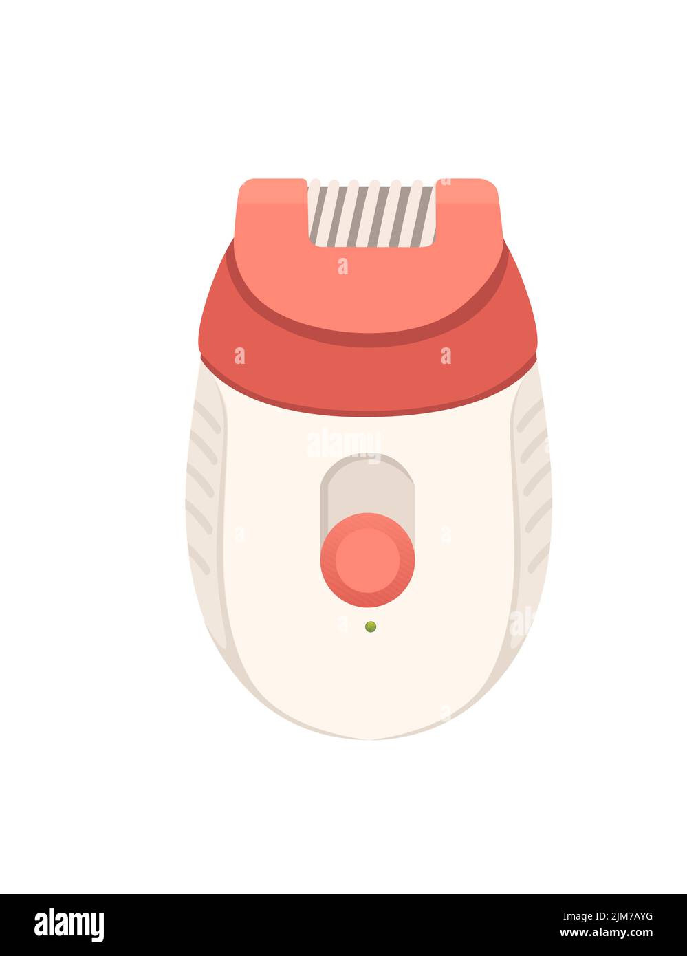 Electric pink razor cordless shaver vector illustration isolated on ...