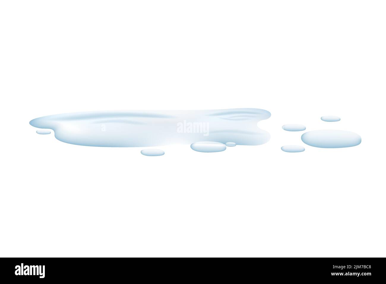 Water spill or water puddle vector illustration on white background ...