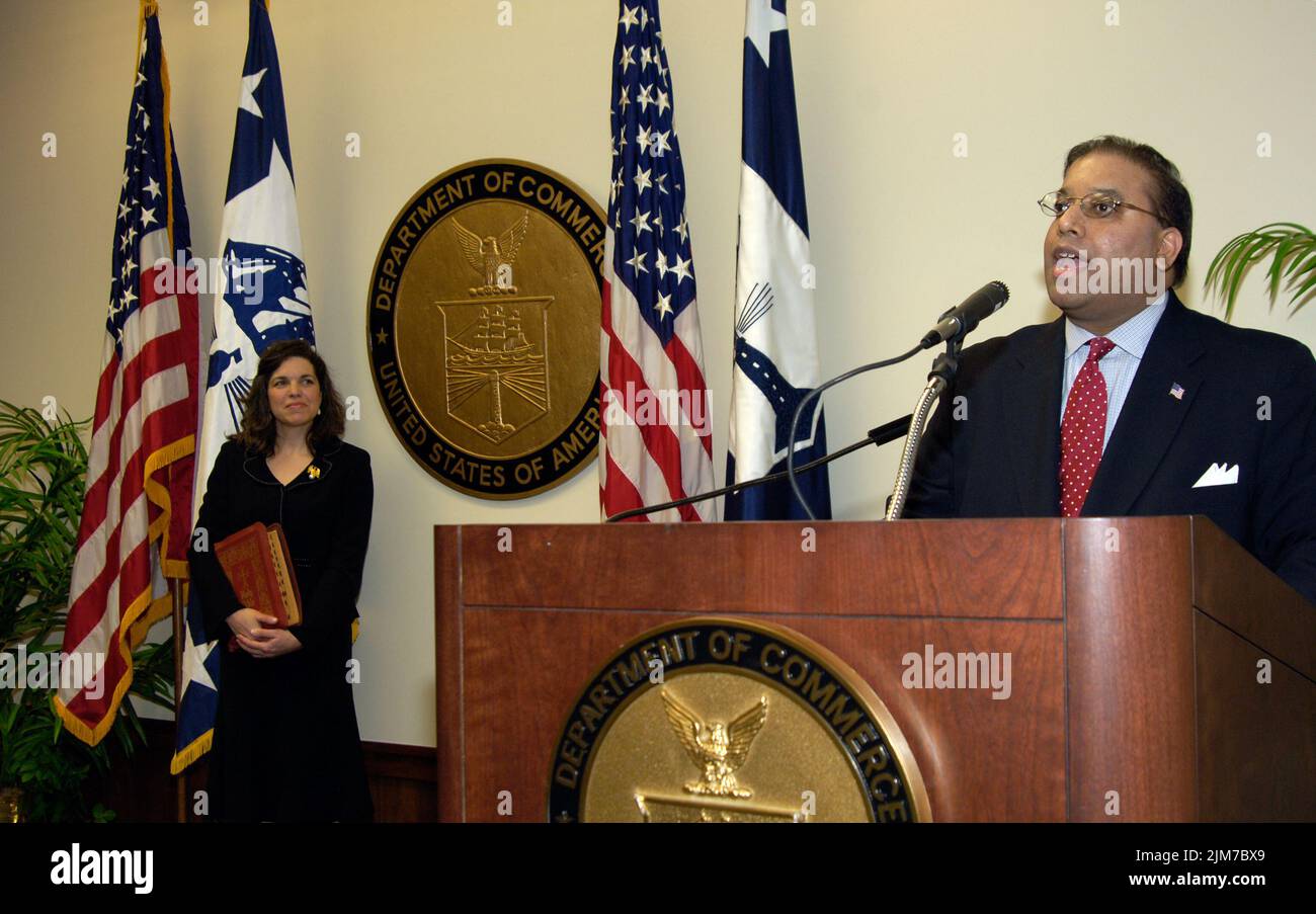 Economic Development Administration - Swearing -In Sandy Baruah Stock ...