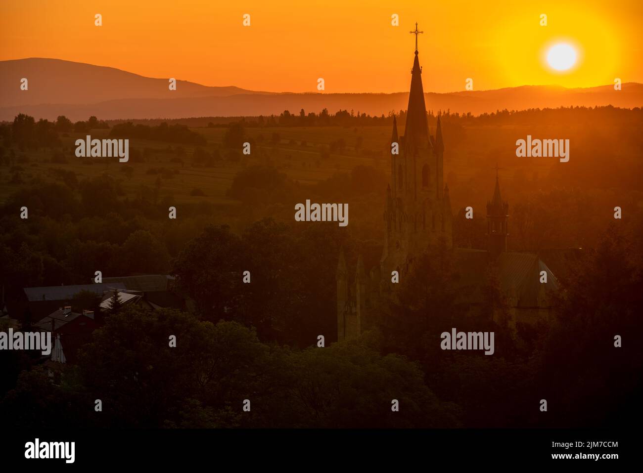 Over the village hi-res stock photography and images - Alamy
