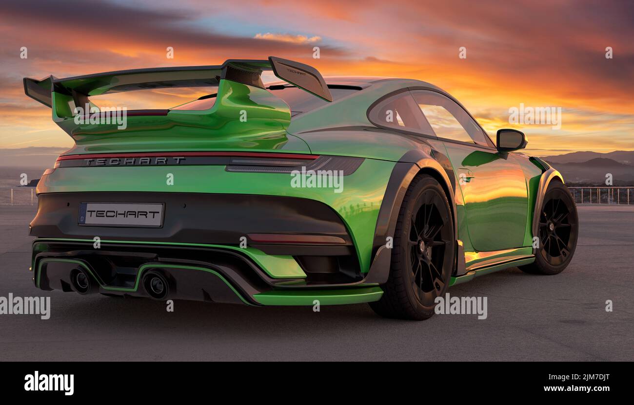 Porsche 911 in Techart's tuning package Stock Photo - Alamy