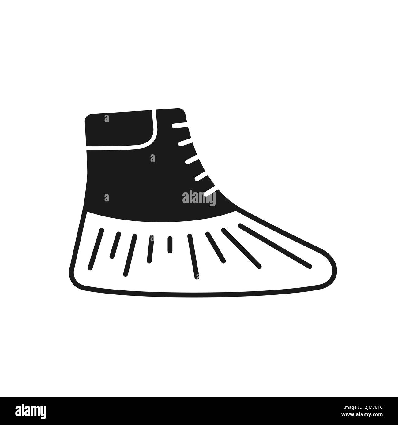 Shoe covers icon. Protective medical covers. Isolated sign. Vector ...