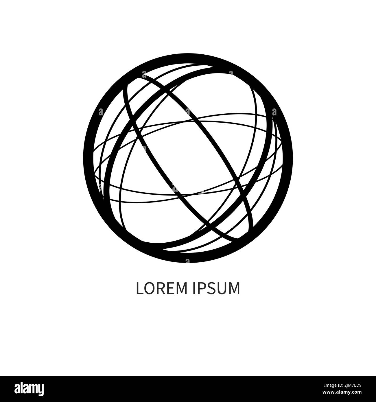 Telecommunications, communications round logo, networking icon. Earth ...