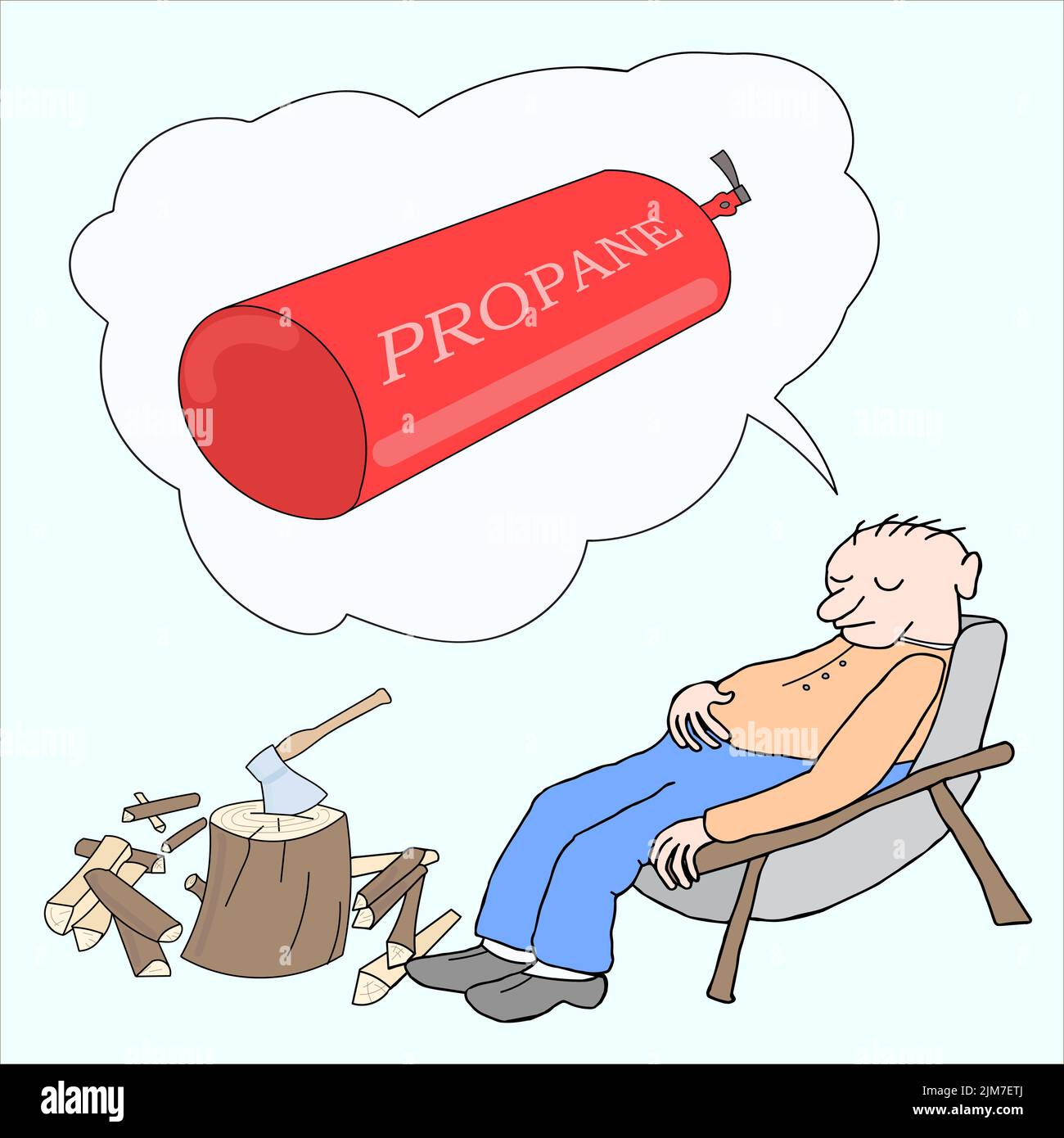 Butane man Stock Vector Images - Alamy