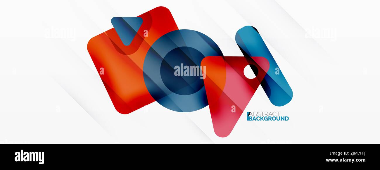 Primitive geometric shapes - line, triangle, square and circle ...