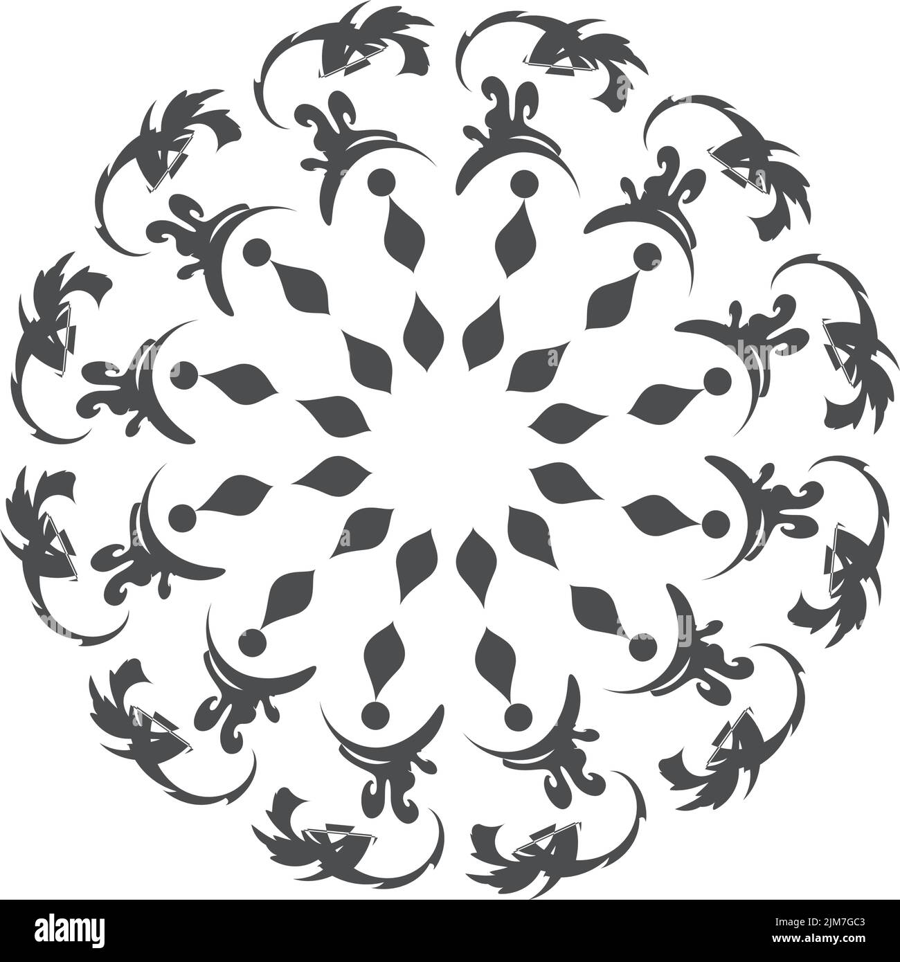 Mandala Art design in circle. Simple mandala design floral mandala art ...