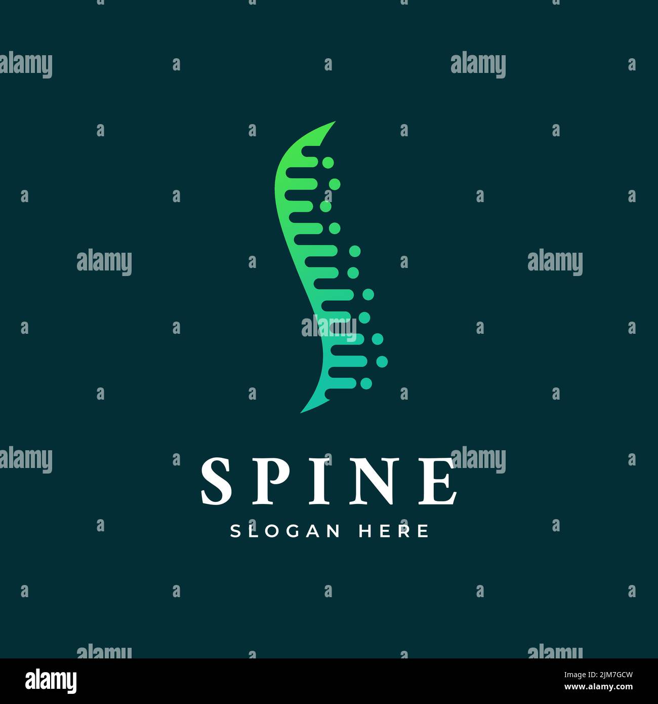 Spine for medical logo, icon for science technology bone symbol, icon ...