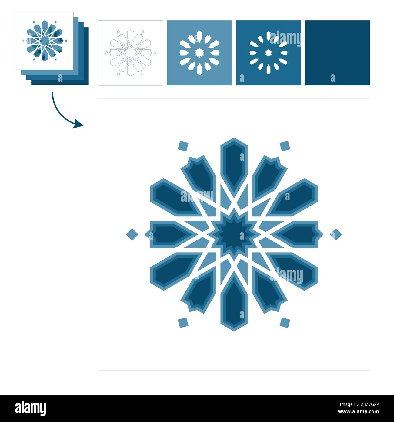 Islamic traditional pattern for decor Ramadan card Stock Vector Image ...