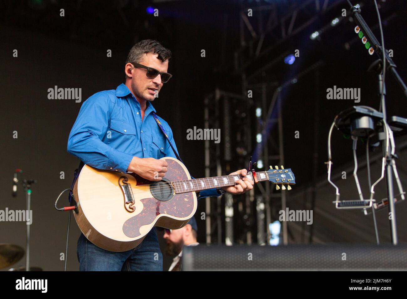 Chicago, Illinois, August 4, 2022, Evan Felker of Turnpike Troubadours ...