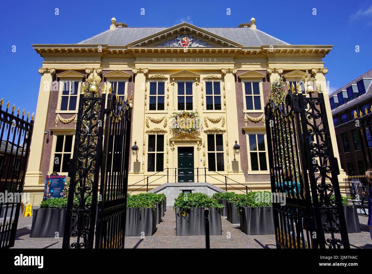 THE HAGUE, NETHERLANDS - JUNE 9, 2022: Facade of The Mauritshuis an art ...
