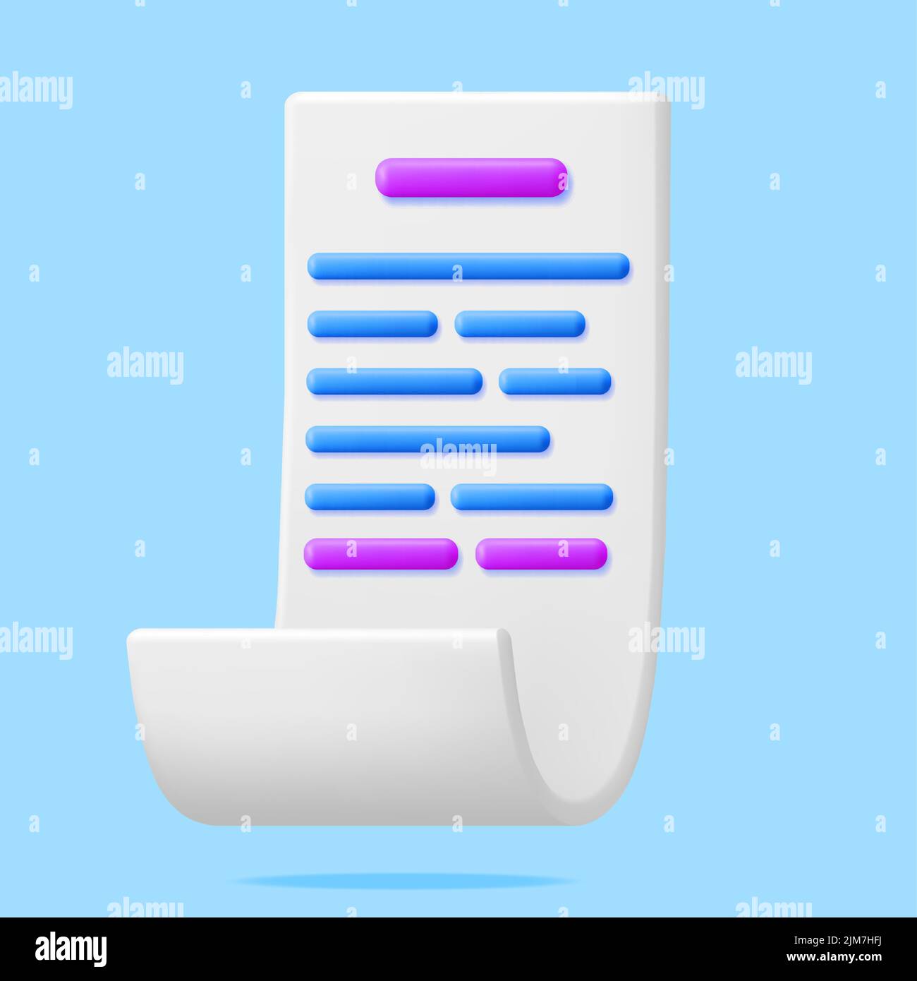 3d rendering blue paper Stock Vector Images - Alamy