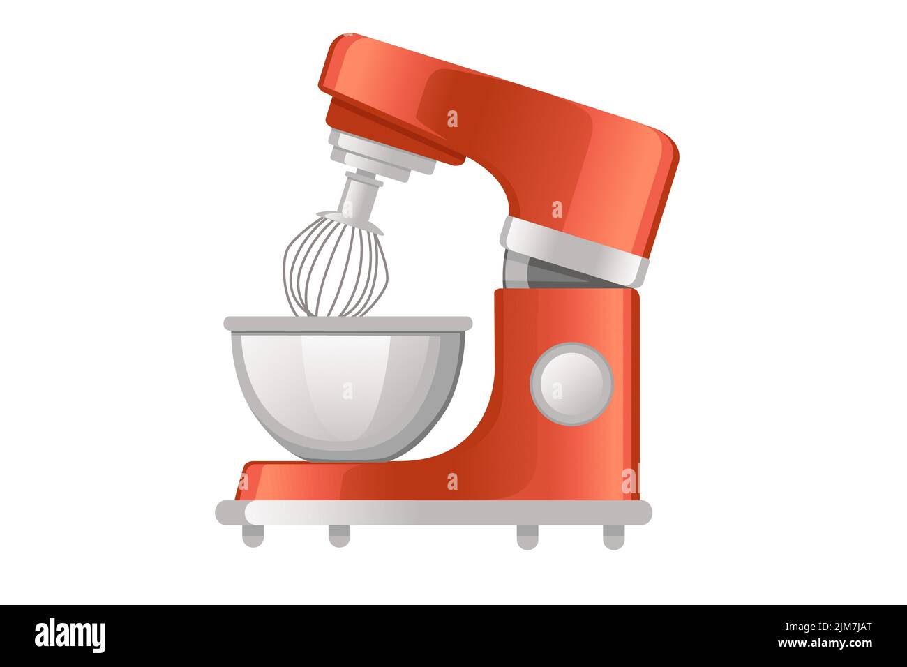 Classic retro style of planetary mixer vector illustration isolated on ...