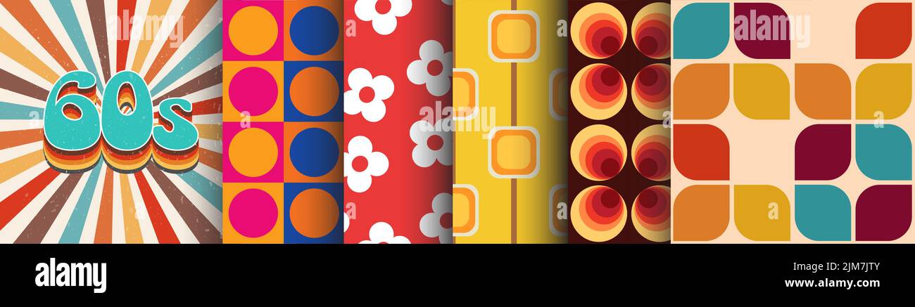 Vintage 60s wallpaper hi-res stock photography and images - Alamy