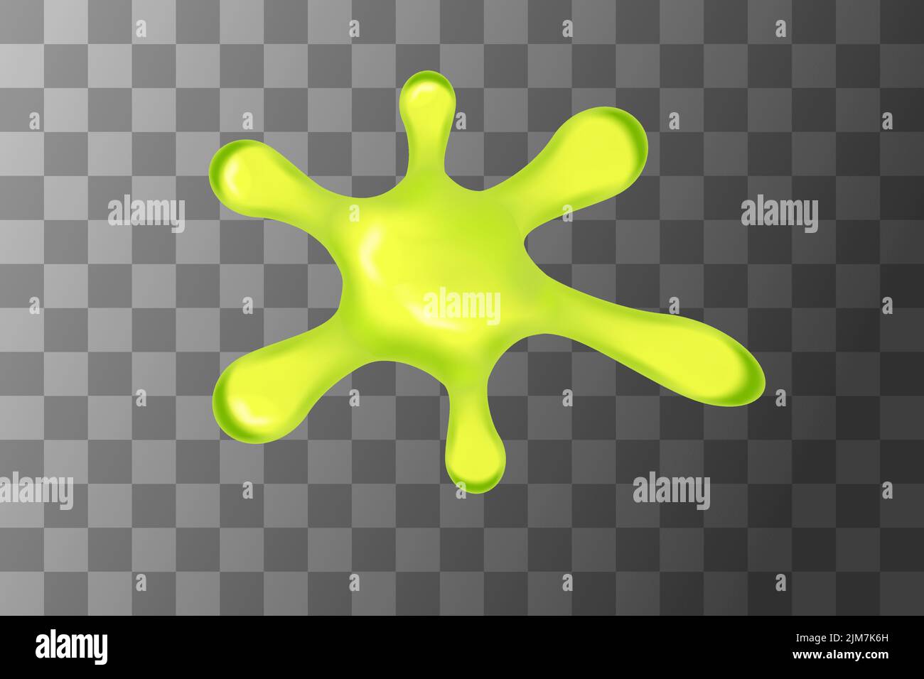 Green slime spot toxic splat vector illustration on transparent ...