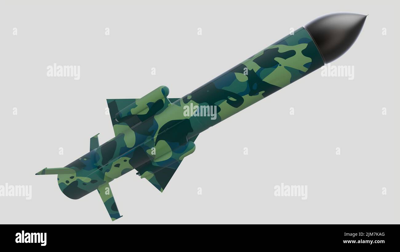 rocket missile ammo war conflict militar warhead nuclear weapon nuke 3d ...