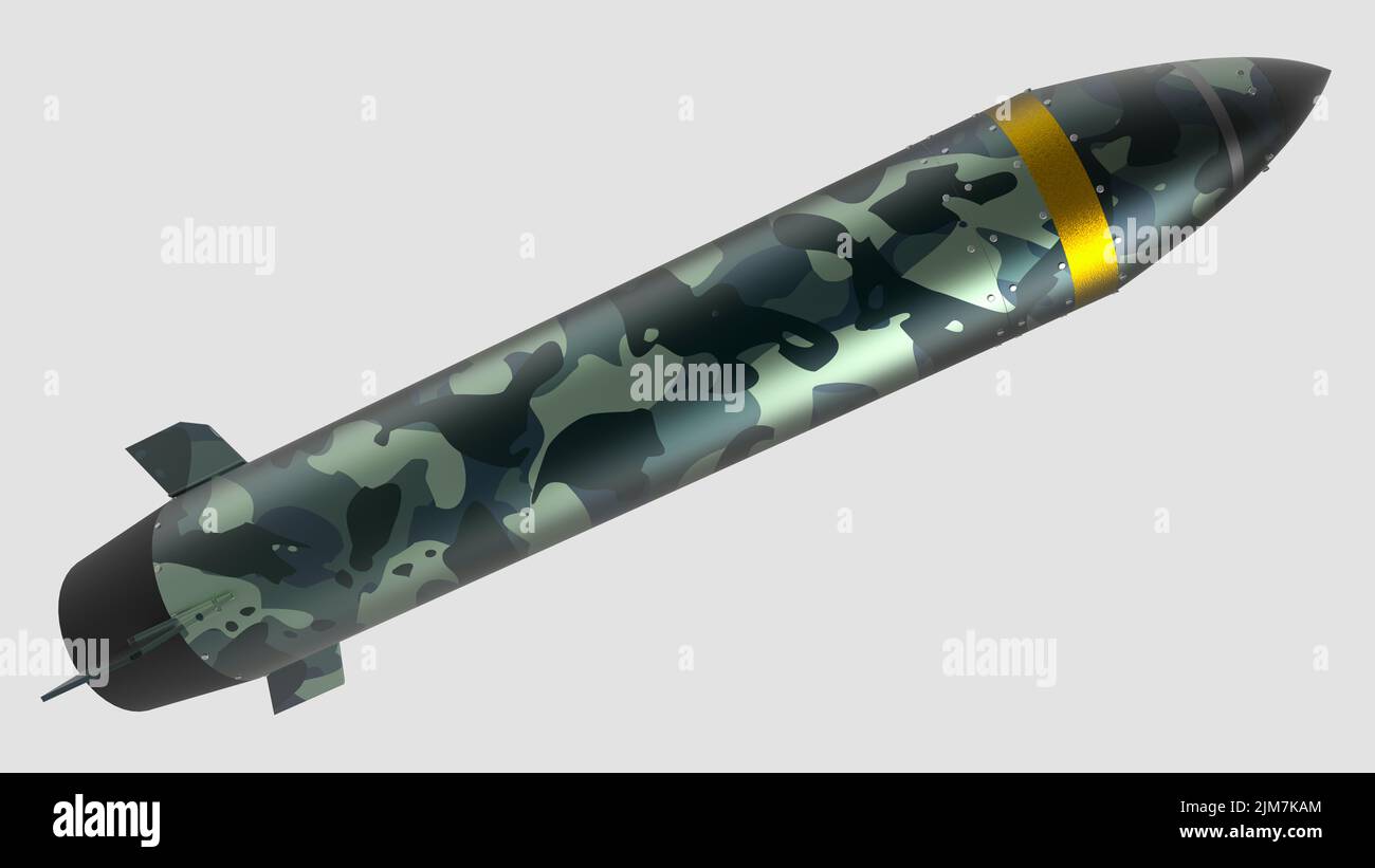 rocket missile ammo war conflict militar warhead nuclear weapon nuke 3d ...